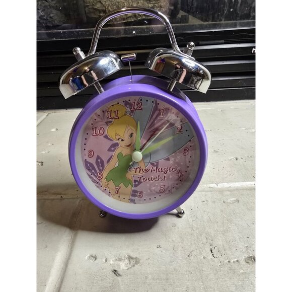 Disney | Other | Disney Tinkerbell Double Bell Alarm 8 Clock Collectors ...